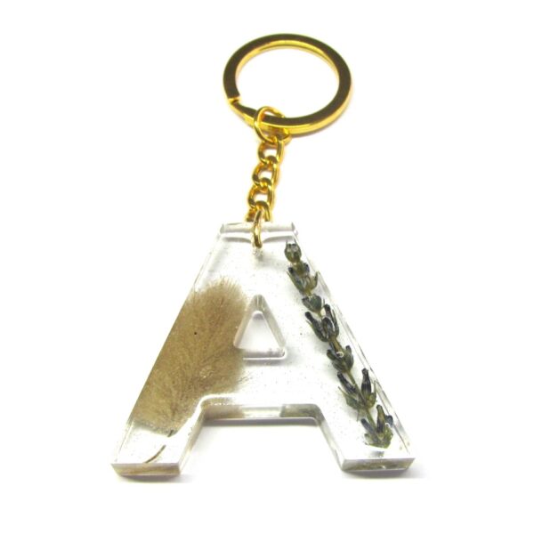 Alphabet Keyrings - Rambling Rose