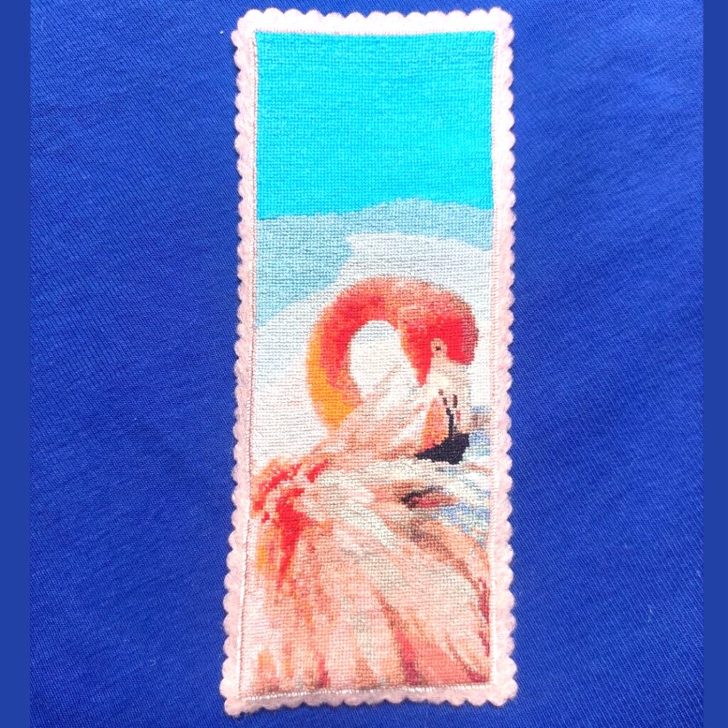 Flamingo Bookmark - Rambling Rose